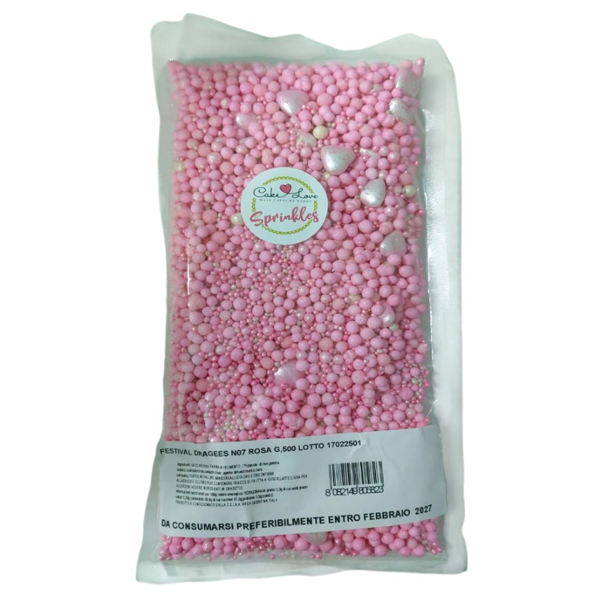 Princess World - Mix Rosa Perlato 500Gr - Cake Love